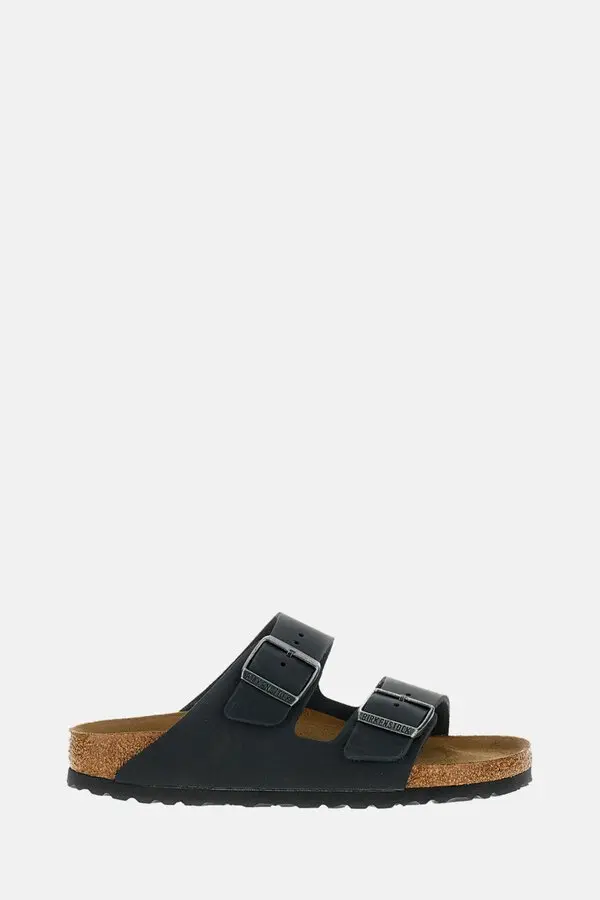 BIRKENSTOCK Arizona Oiled Leather Sandal - Black