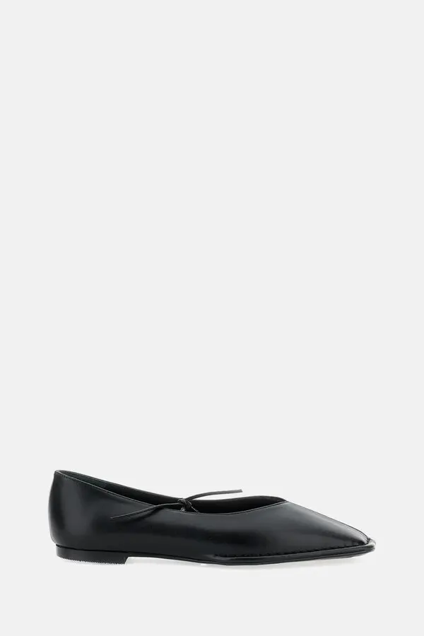 ALOHAS Sway Leather Ballet Flats - Black