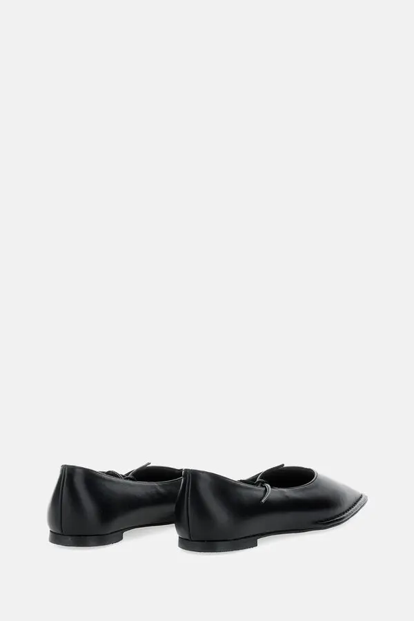 ALOHAS Sway Leather Ballet Flats - Black