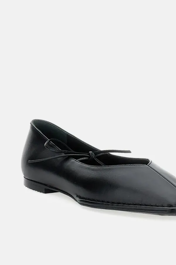 ALOHAS Sway Leather Ballet Flats - Black