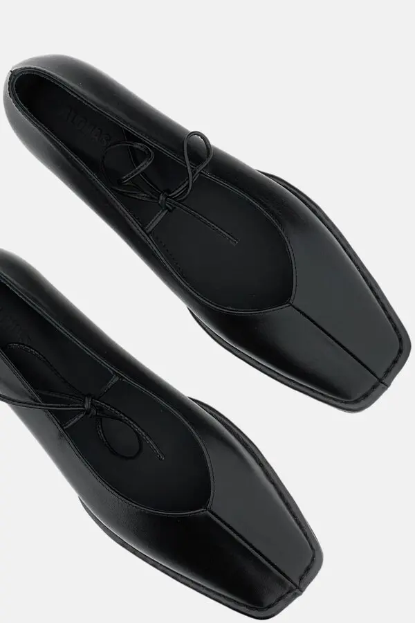 ALOHAS Sway Leather Ballet Flats - Black