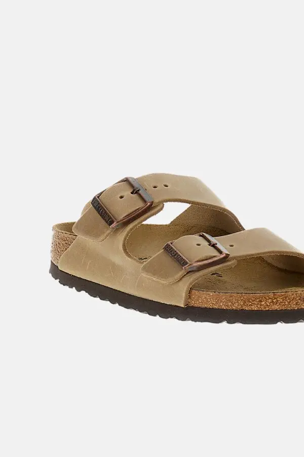 BIRKENSTOCK Arizona Oiled Leather Sandal - Brown