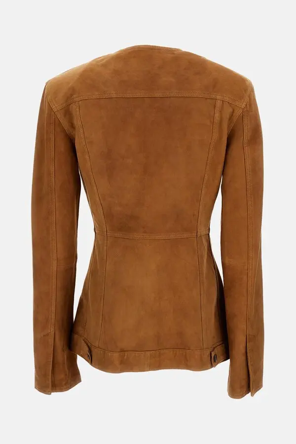 HAIKURE Suede Panelled Jacket
