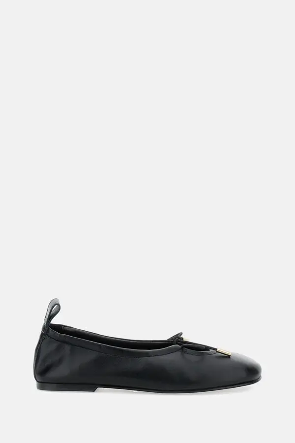 ALOHAS Rosalind Leather Ballet Flats - Black