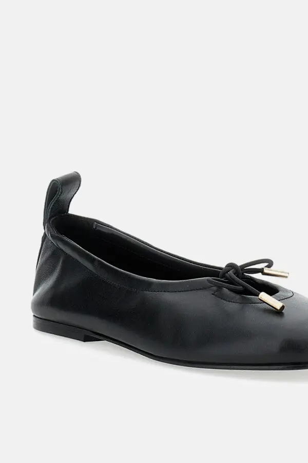 ALOHAS Rosalind Leather Ballet Flats - Black