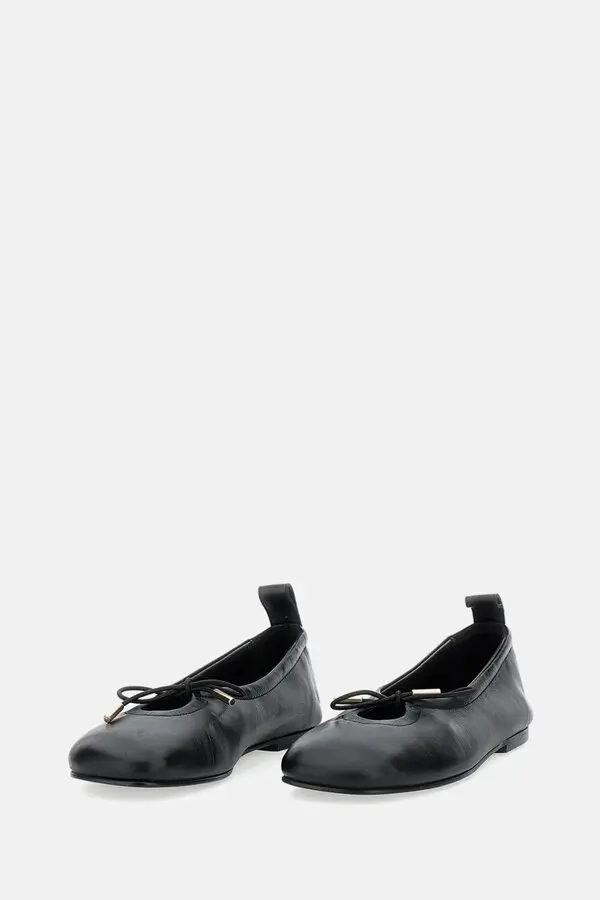 ALOHAS Rosalind Leather Ballet Flats - Black