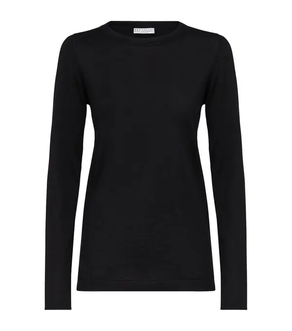 Brunello Cucinelli Cashmere-silk Sweater - Black