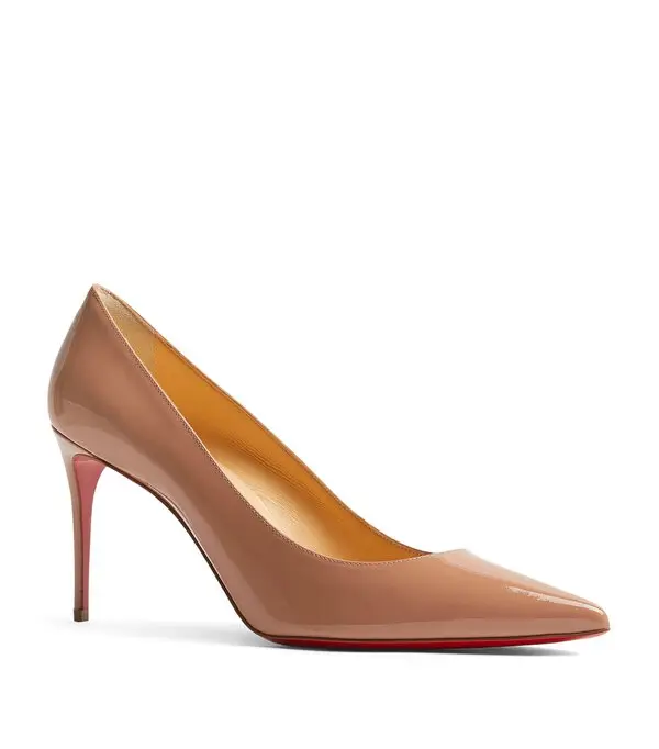 CHRISTIAN LOUBOUTIN Kate Patent Pumps 85 - Nude