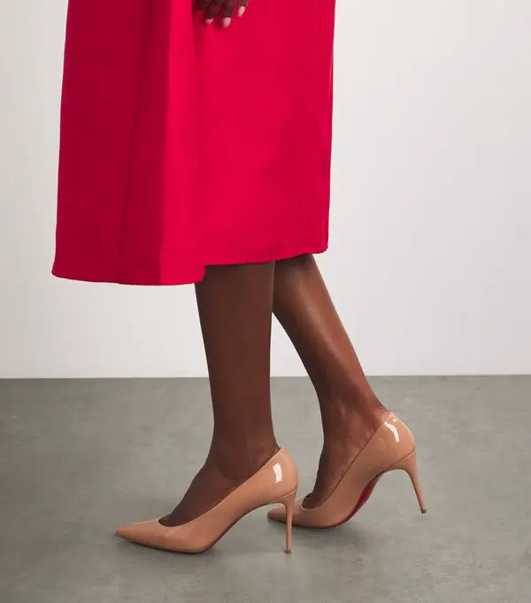 CHRISTIAN LOUBOUTIN Kate Patent Pumps 85 - Nude