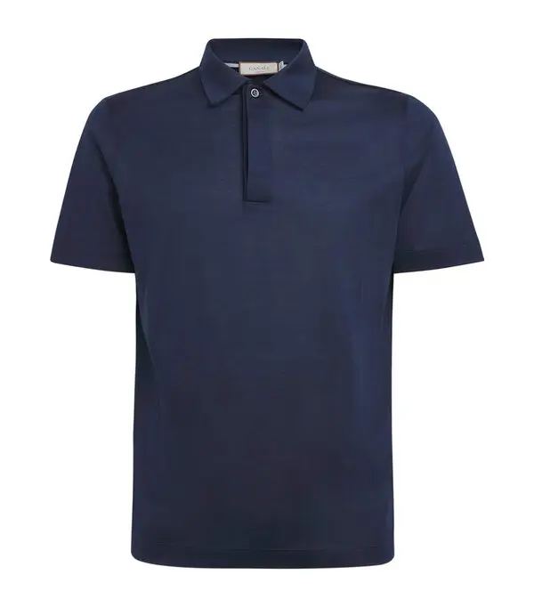 Canali Mercerised Cotton Polo Shirt