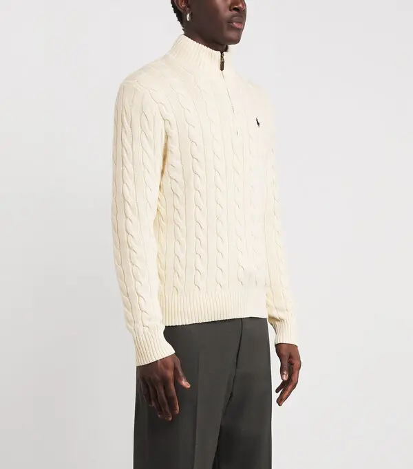Polo Ralph Lauren Cotton Cable Knit Sweater - Ivory