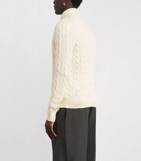 Polo Ralph Lauren Cotton Cable Knit Sweater - Ivory