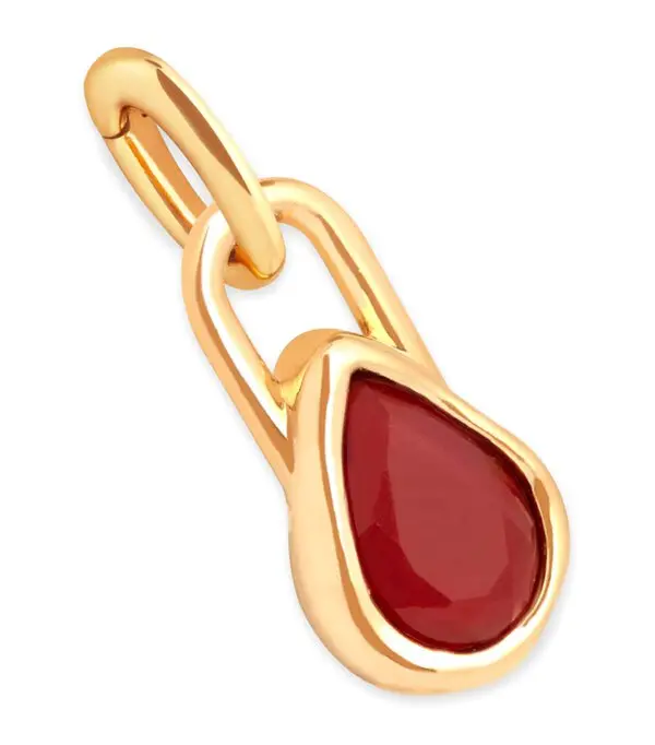 ASTRID & MIYU Plated July Birthstone Charm - Gold