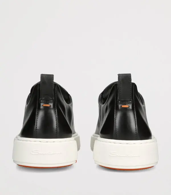 Santoni Leather Sneakers