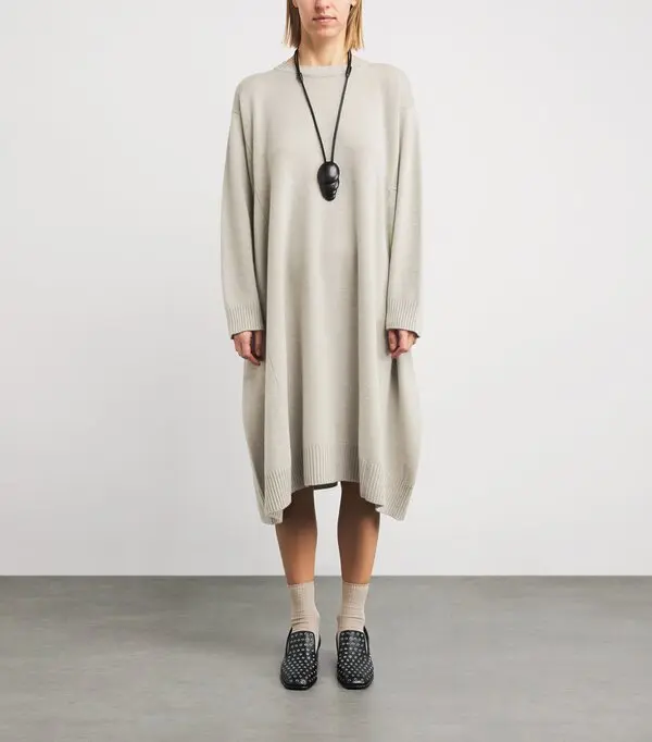 bell line dress Fashionable and Dazzling Large Sequins Long Bell Sleeve H-line Mini Dress, Silver / L