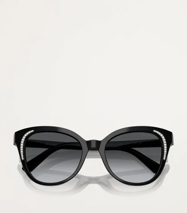 SWAROVSKI Acetate Sk6031 Sunglasses - Black
