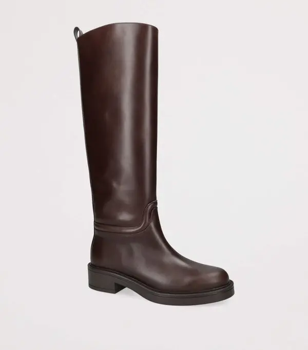 STUART WEITZMAN Leather Celia Riding Boots - Brown
