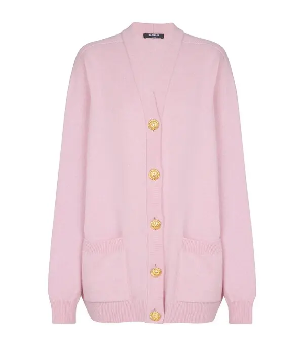 Balmain Cashmere-virgin Wool Cardigan
