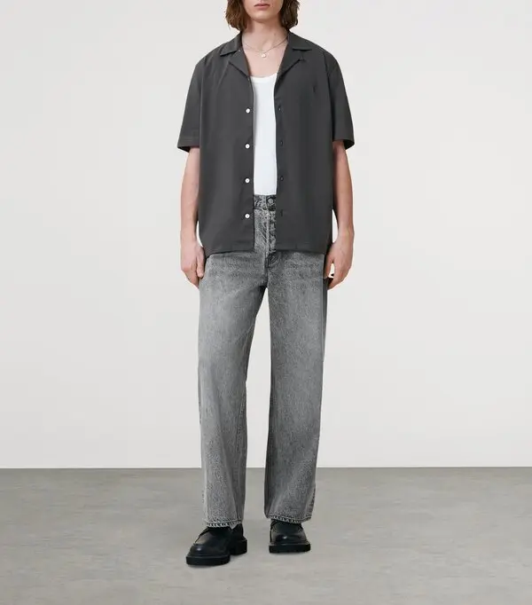 ALLSAINTS Cotton Hudson Shirt - Grey