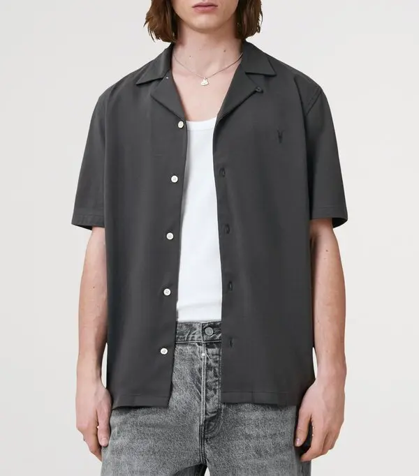 ALLSAINTS Cotton Hudson Shirt - Grey