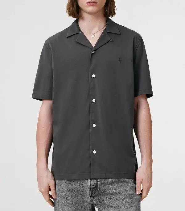 ALLSAINTS Cotton Hudson Shirt - Grey