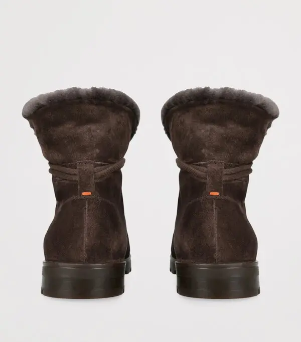 Santoni Suede Detroit Boots