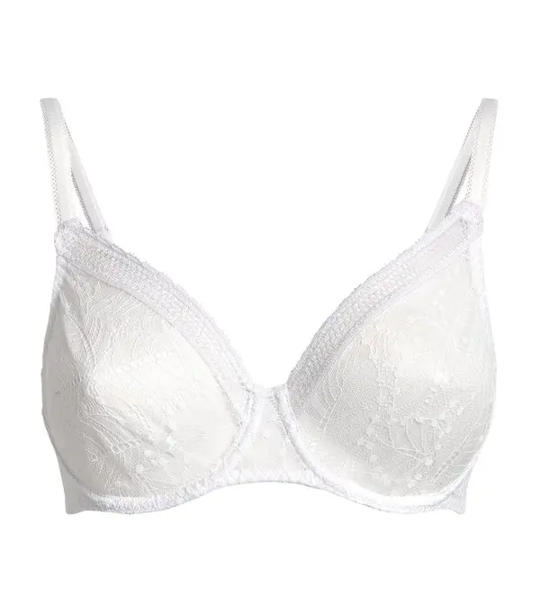 Simone Perele Lace Comète Plunge Bra - White