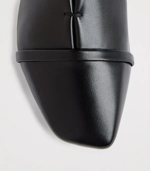 MALONE SOULIERS Nappa Leather Jean Flats - Black