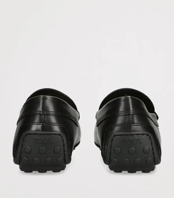 TOD'S Leather City Gommino Loafer - Black