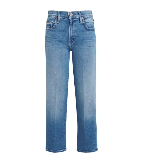 MOTHER The Rambler Zip Ankle Jeans - Blue