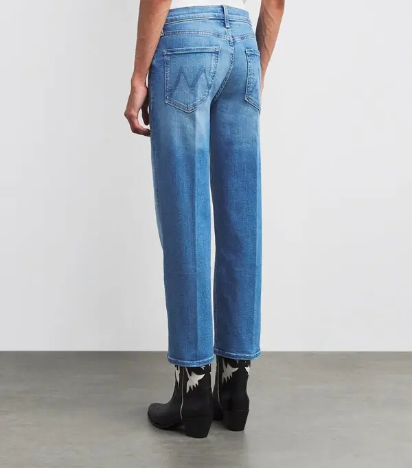 MOTHER The Rambler Zip Ankle Jeans - Blue