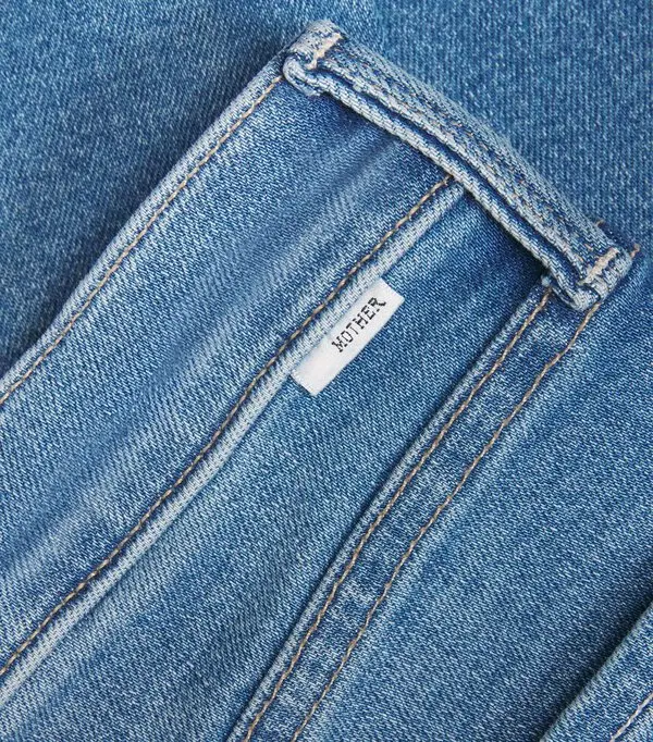 MOTHER The Rambler Zip Ankle Jeans - Blue