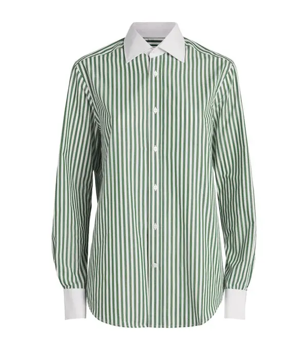 WITH NOTHING UNDERNEATH Cotton Poplin Boyfriend Shirt