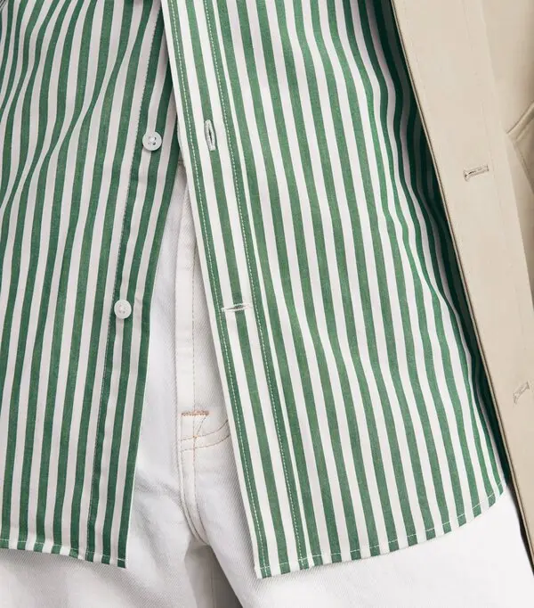 WITH NOTHING UNDERNEATH Cotton Poplin Boyfriend Shirt