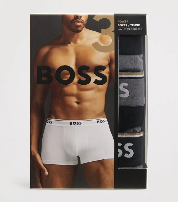 BOSS Cotton-stretch Power Trunks - Grey