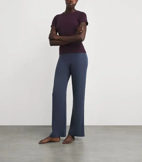 LESET Lauren Wide-leg Lounge Trousers