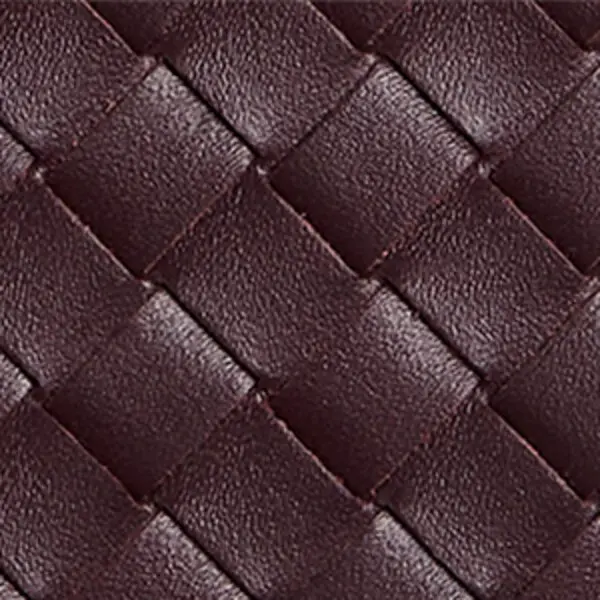 Bottega Veneta Leather Intrecciato Piccolo Bifold Wallet - Brown