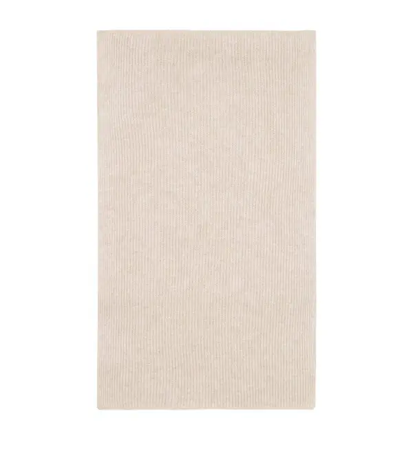Brunello Cucinelli Cashmere English Rib Scarf - Beige
