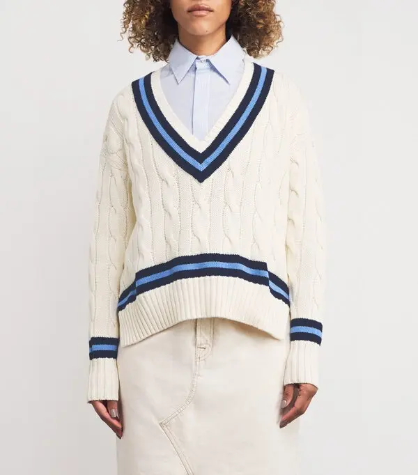 Polo Ralph Lauren Cable-knit Cricket Sweater - Ivory