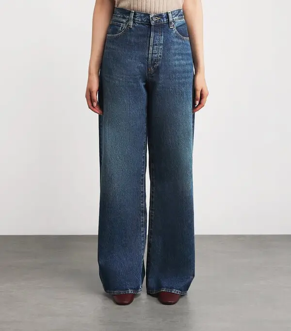 FRAME The Loose Wide Leg Jeans