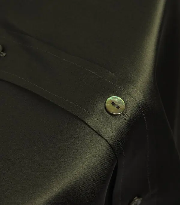 L'Agence Silk Dani Shirt - Green