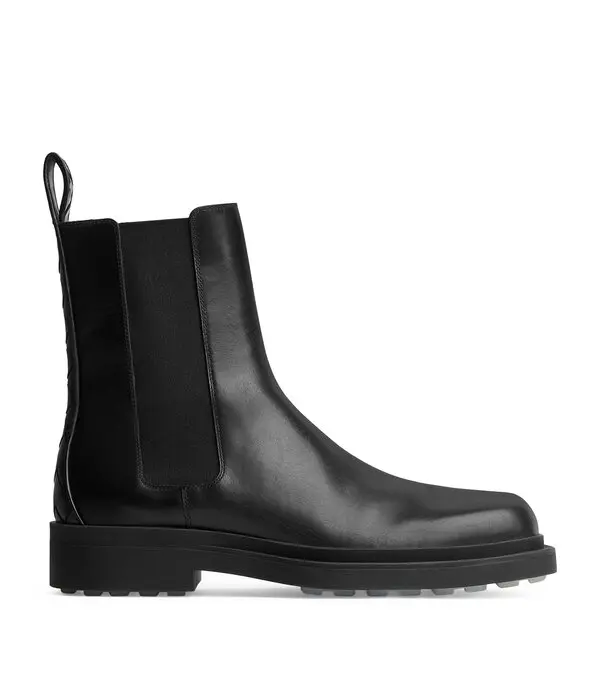 Bottega Veneta Leather Intrecciato-detail Ben Chelsea Boots - Black