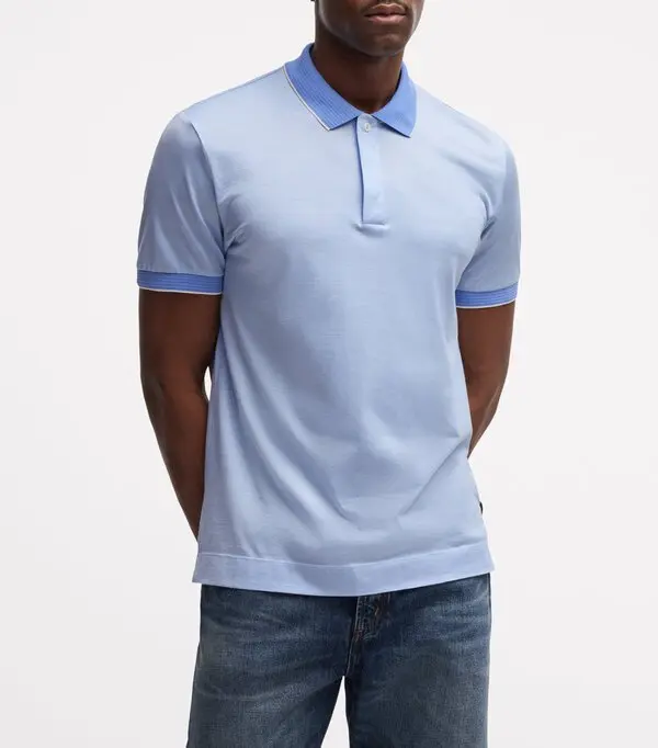 BOSS Cotton-silk Polo Shirt