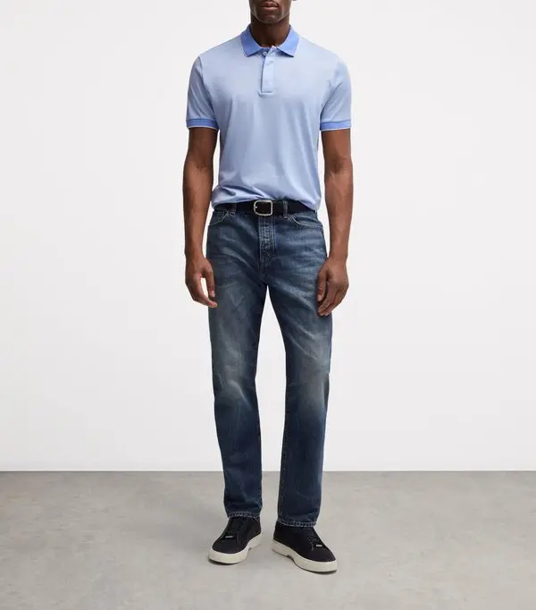 BOSS Cotton-silk Polo Shirt