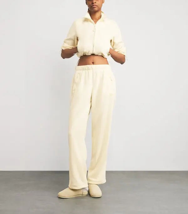 SKIMS Cropped Fleece Zip-up Jacket