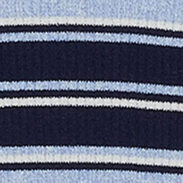 Max & Co. Rib-knit Stripe Polo Sweater - Blue