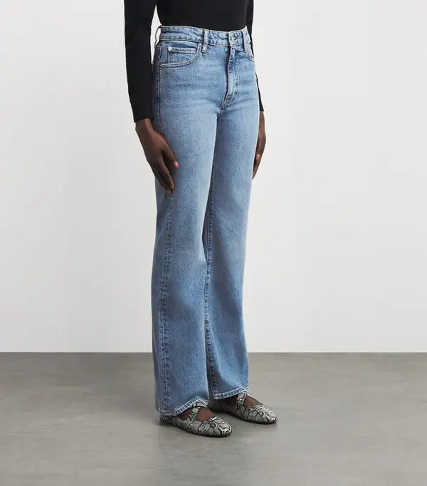 FRAME The Pixie Arrow Bootcut Jeans - Blue
