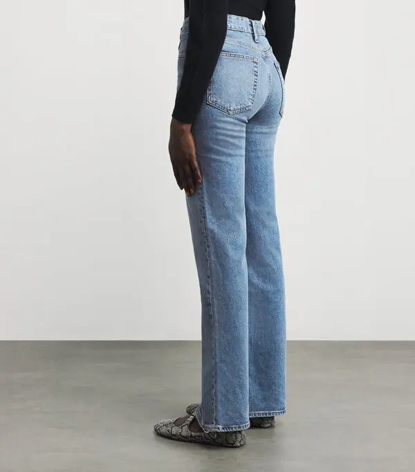 FRAME The Pixie Arrow Bootcut Jeans - Blue