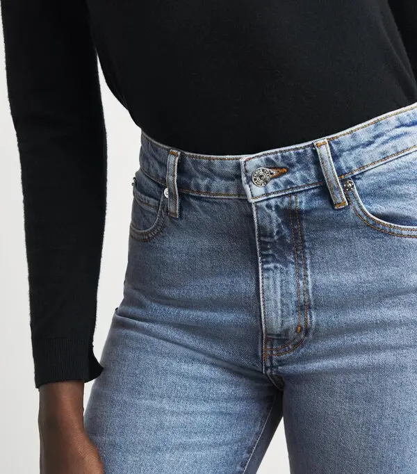 FRAME The Pixie Arrow Bootcut Jeans - Blue
