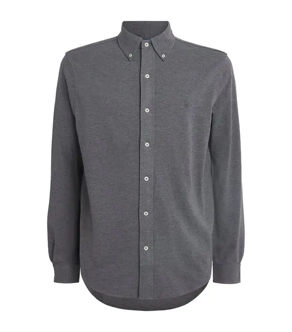Polo Ralph Lauren Cotton Featherweight Mesh Shirt - Grey